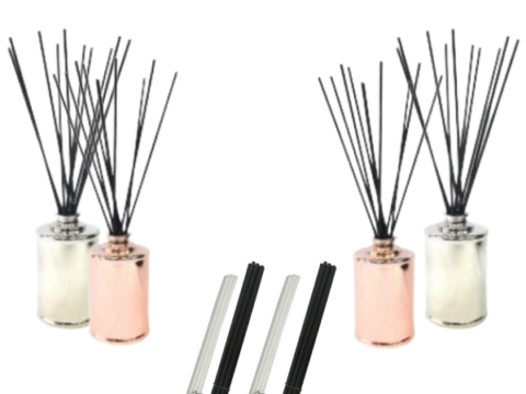 4 Metallic Diffuser Pack – choose your jar colours, reed colour ...